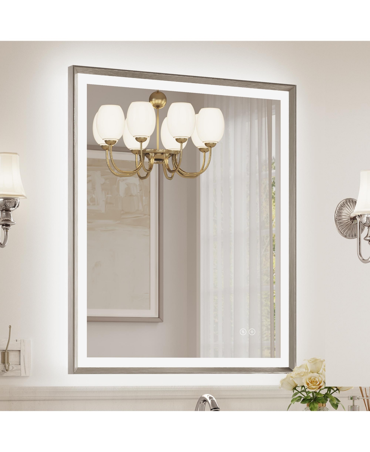 Click here for Sonkuki Led Bathroom Mirror with Front and Backlig... prices