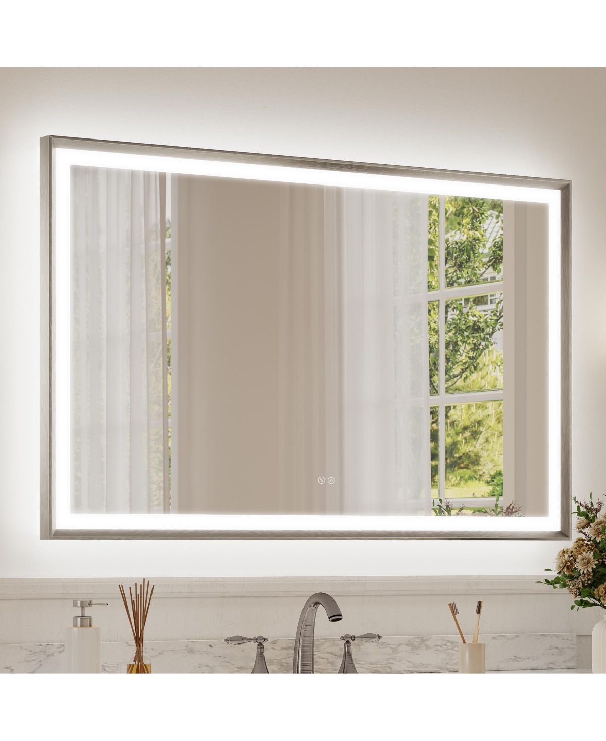 Click here for Sonkuki Led Bathroom Mirror with Front and Backlig... prices
