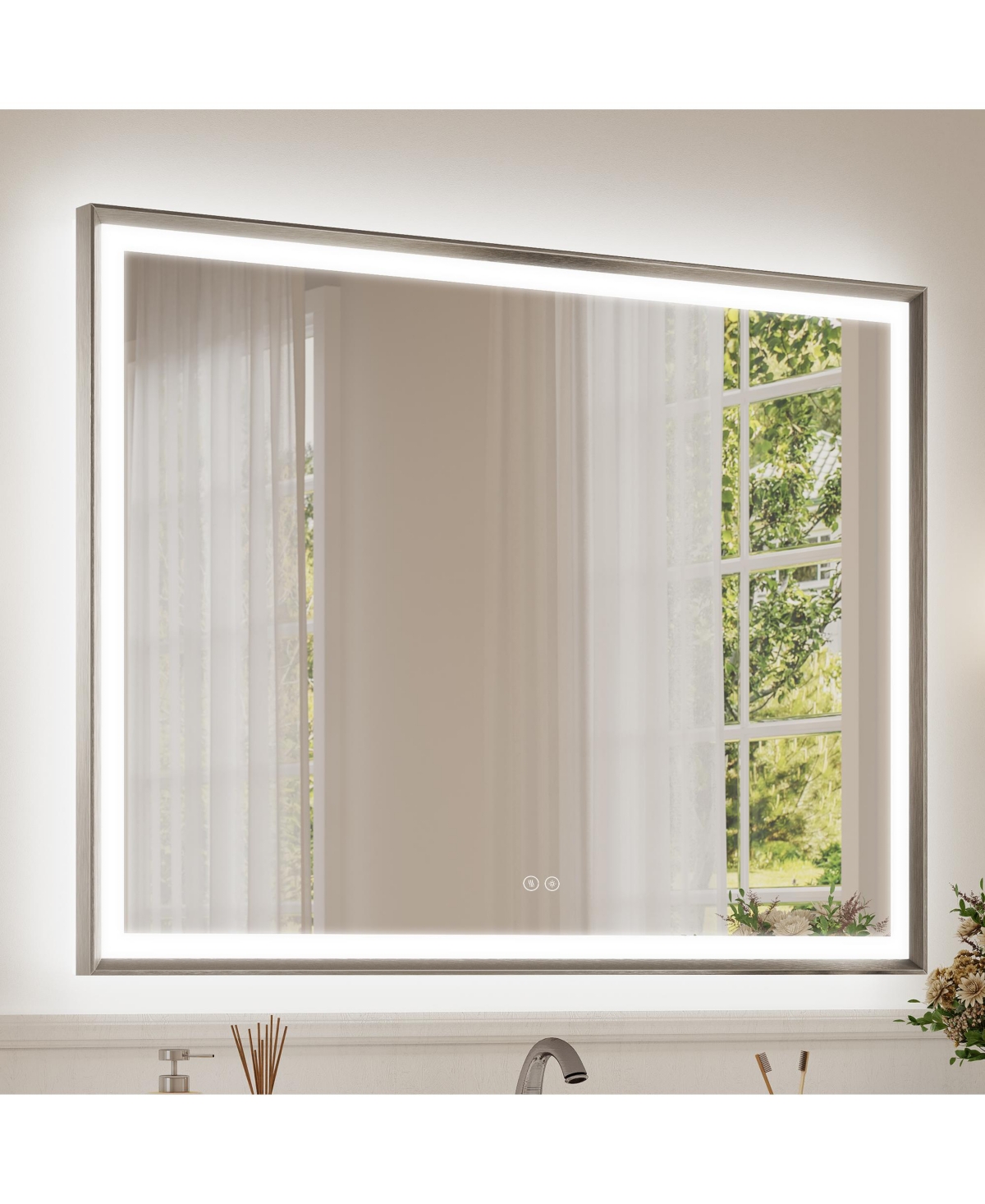Click here for Sonkuki Led Bathroom Mirror with Front and Backlig... prices