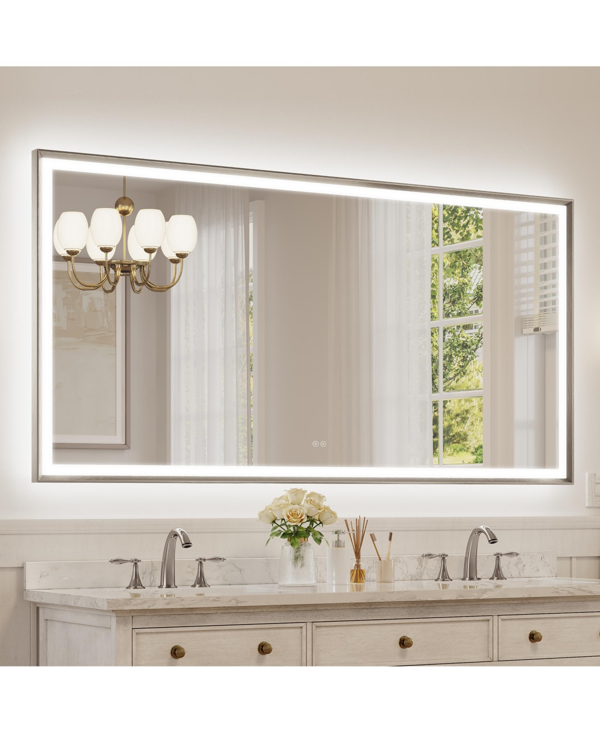 Click here for Sonkuki Led Bathroom Mirror with Front and Backlig... prices