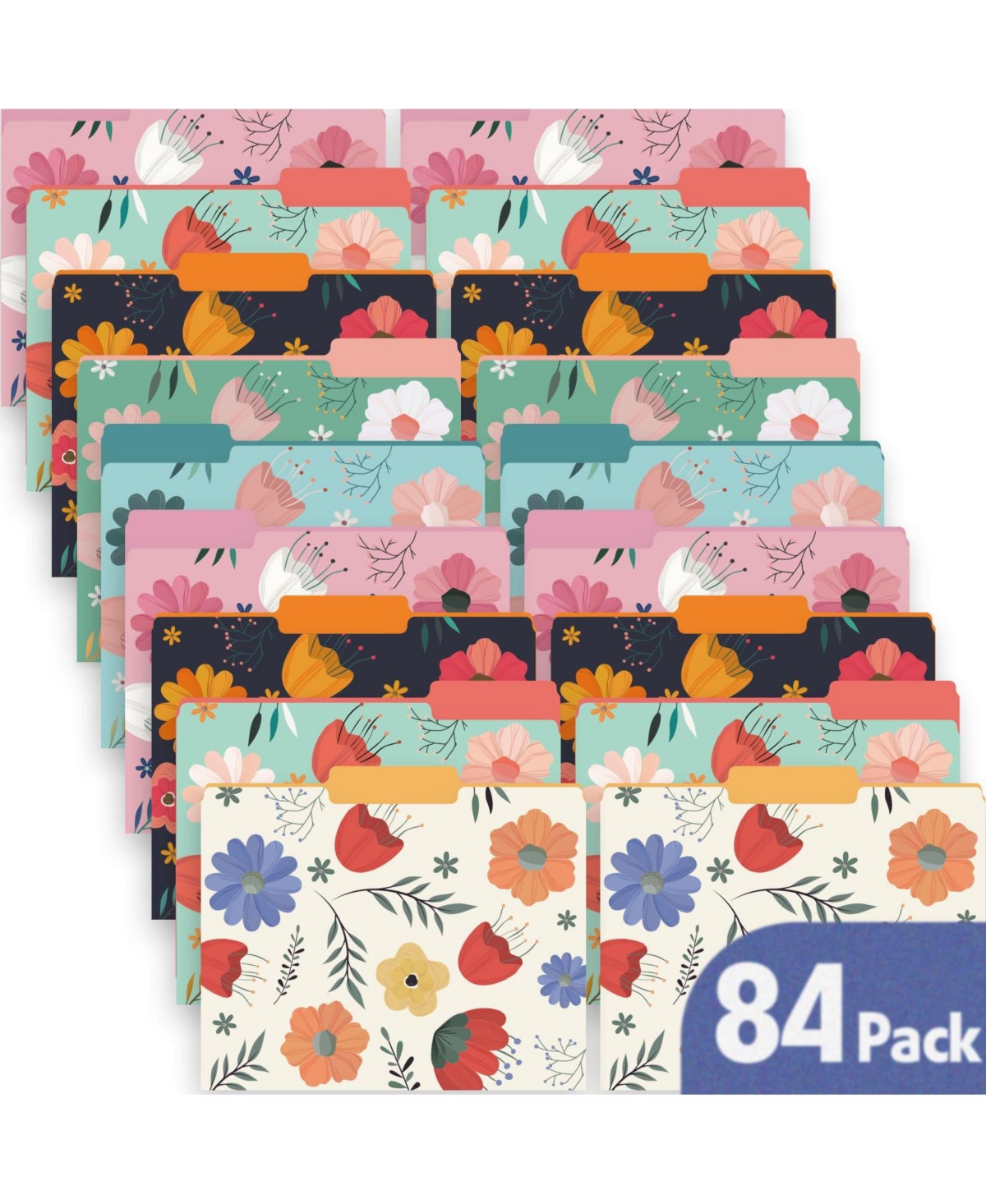 Click here for Decorative File Folders Floral Letter Size 84 Pack... prices