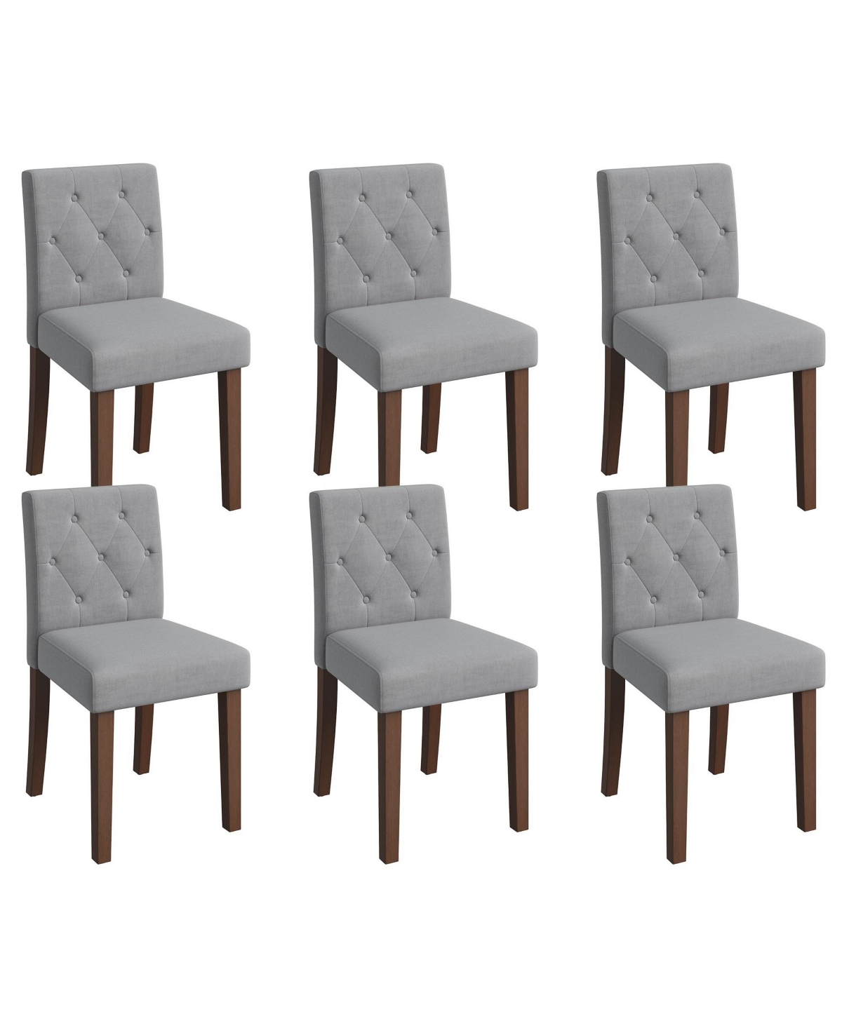 Click here for homfan Dining Chairs Set for 6  Cotton Linen Uphol... prices