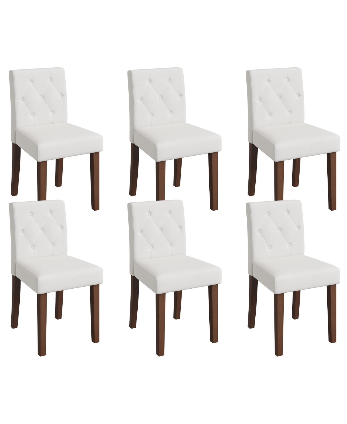 Click here for homfan Dining Chairs Set for 6  Cotton Linen Uphol... prices