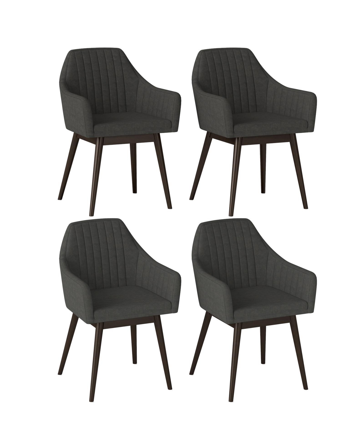 Click here for Gymax Set of 4 Dining Chairs Upholstered Kitchen T... prices