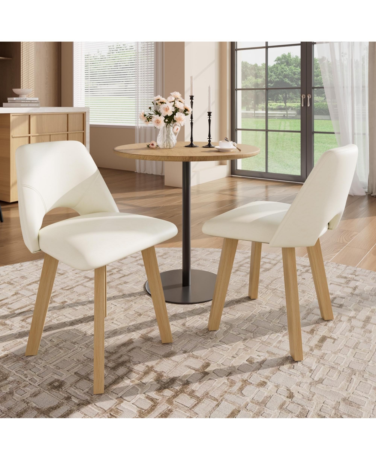 Click here for homfan Dining Chairs of 2  Pu Leather Upholstered... prices