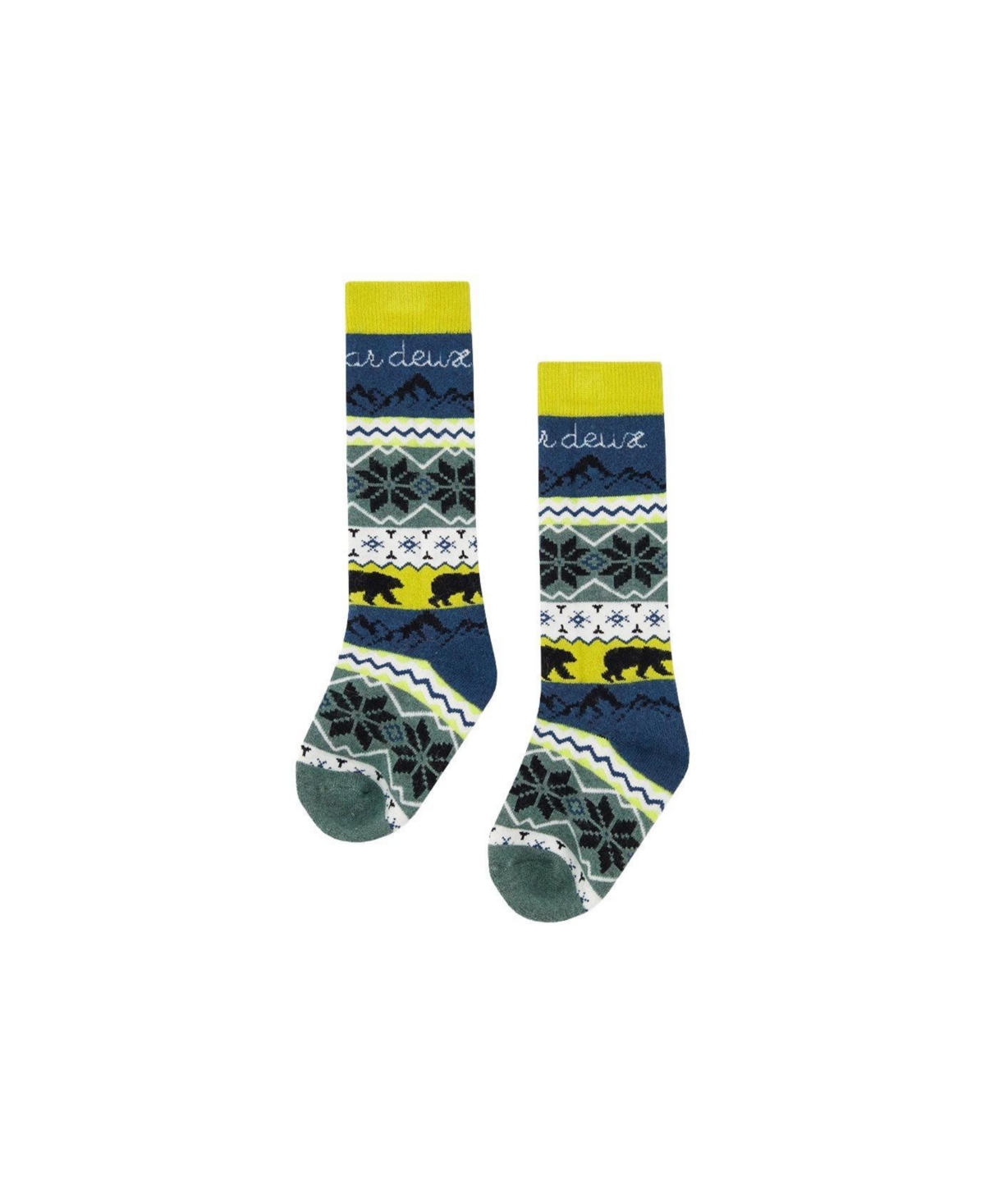 Click here for Deux par Deux Toddler Boy ( 3T- 4T ) Ski Socks - N... prices