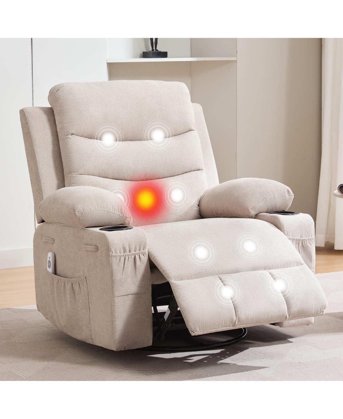 Click here for homfan Oversized Manual Rocking Chair  Corduroy 36... prices