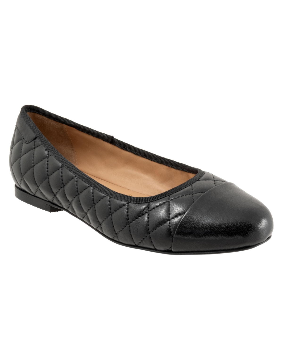 Click here for Trotters Womens Clara Flat - Black quilted prices