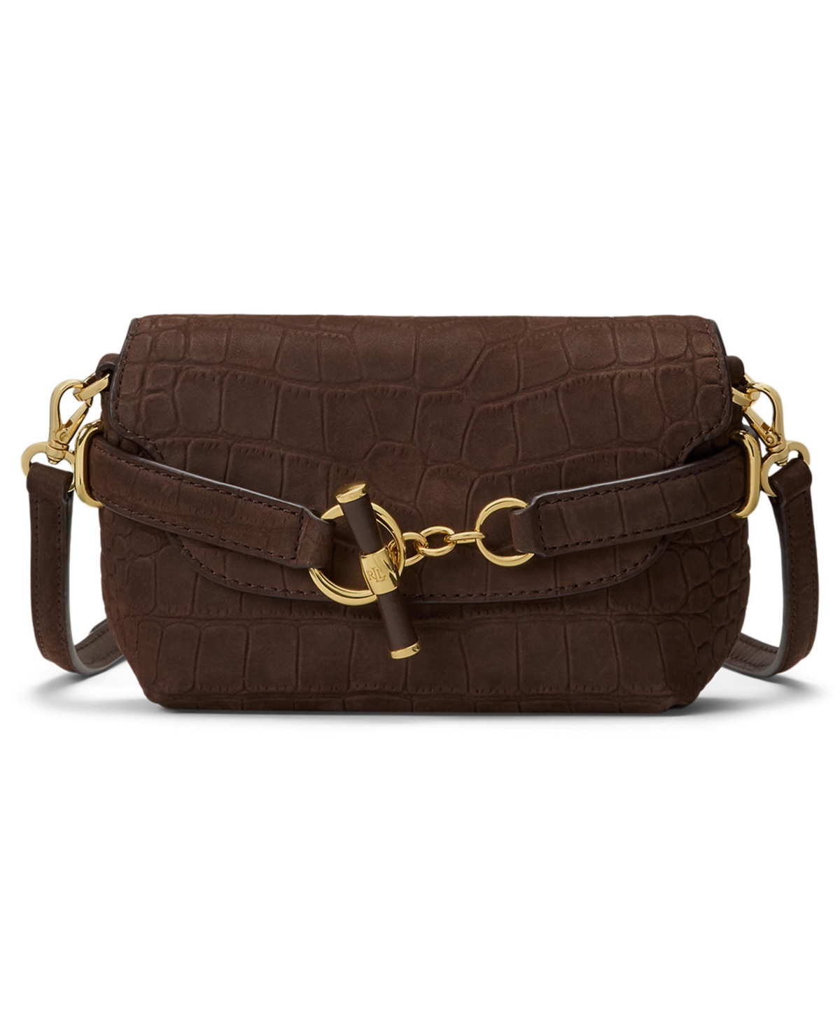 Click here for Lauren Ralph Lauren Crocodile Embossed Blaike Mini... prices