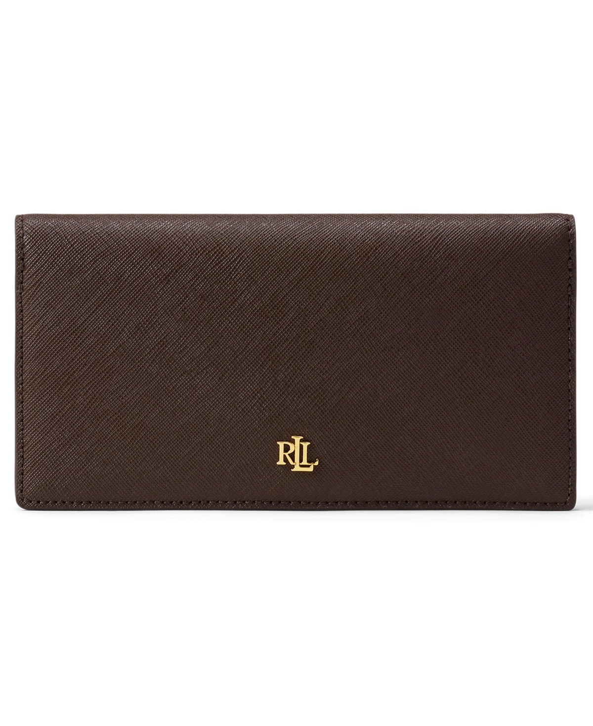Click here for Lauren Ralph Lauren Crosshatch Leather Slim Snappe... prices