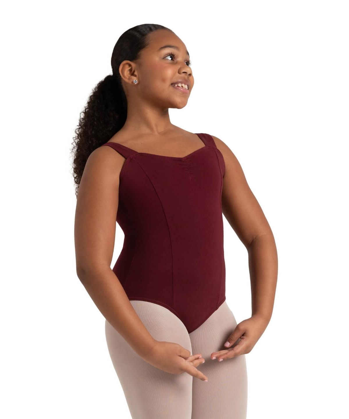 Click here for Capezio Girls Princess Tank Leotard - Burgundy prices