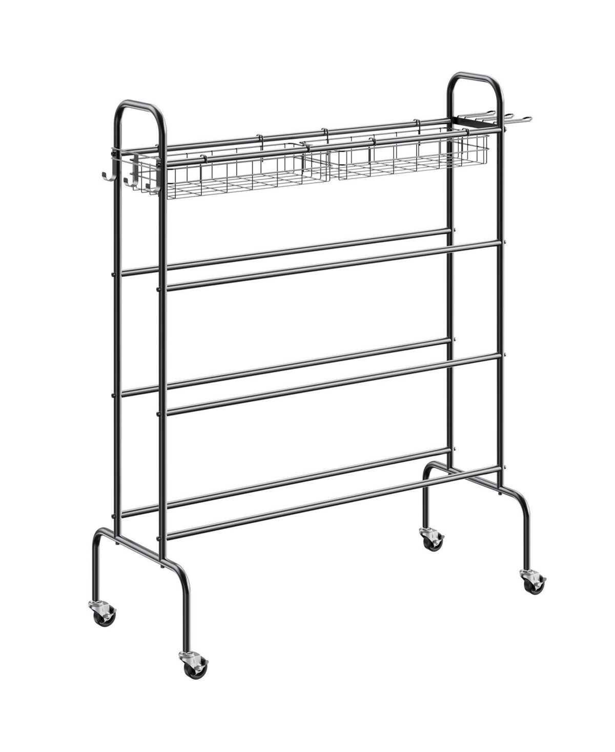 Click here for Sevorley 4-Tier Rolling Basketball Rack  Sports Ba... prices