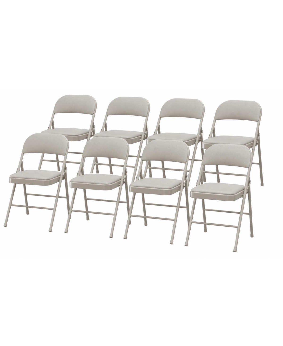 Click here for homfan Set of 8 Folding Metal Chairs with Padded S... prices