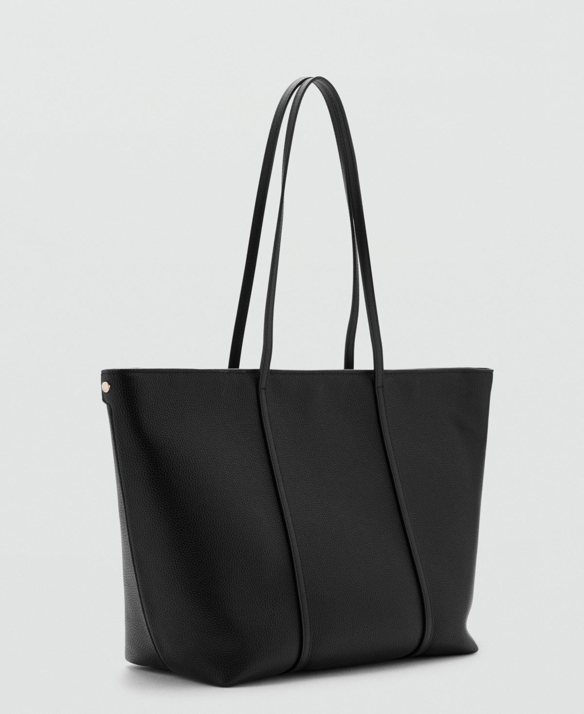 Click here for Mango Womens Double Handle Shopper Bag - Black prices