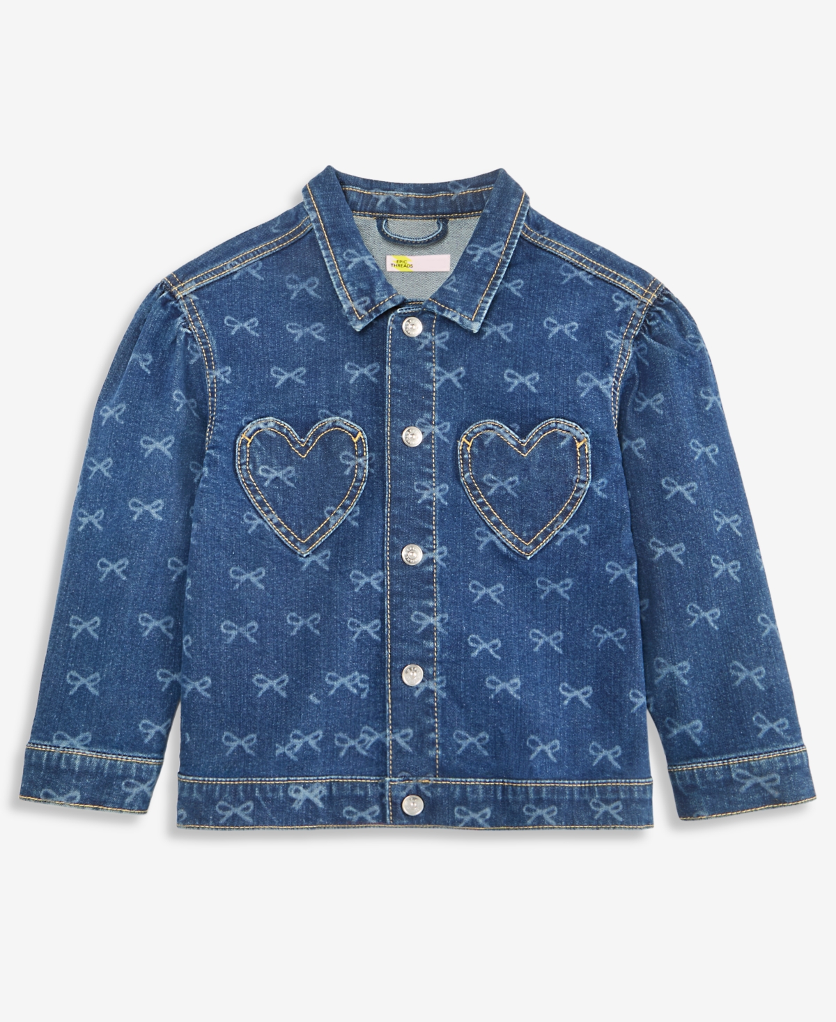 Click here for Epic Threads Toddler Girls 12M-5T Heart-Pocket Den... prices