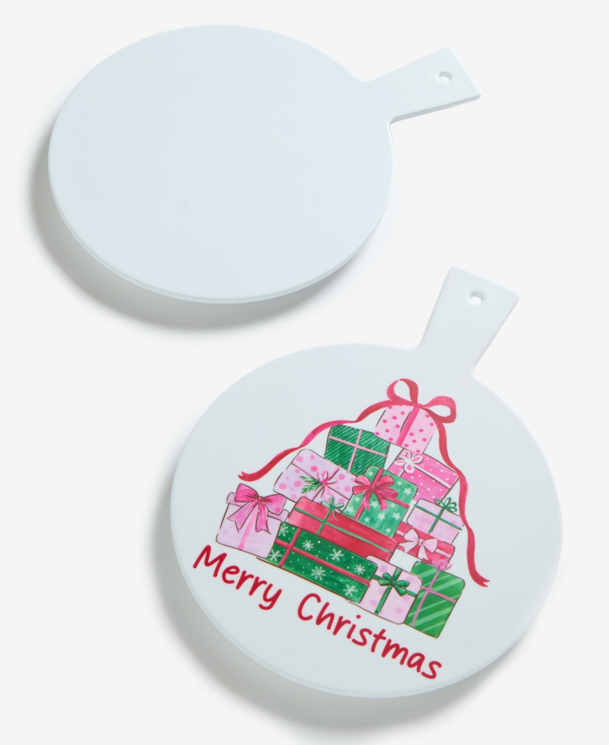 Click here for Tinsel and Frost Melamine Presents Cheese Board  S... prices