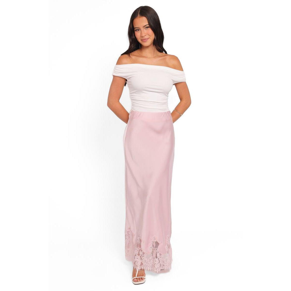 Click here for Petal and Pup Womens Alira Lace Trim Midi Skirt -... prices