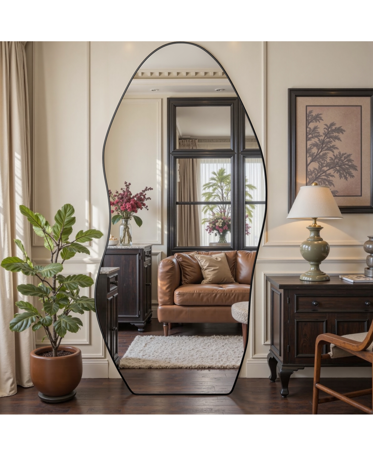 Click here for Antok Full Length Mirror  76x36 Irregularly shaped... prices
