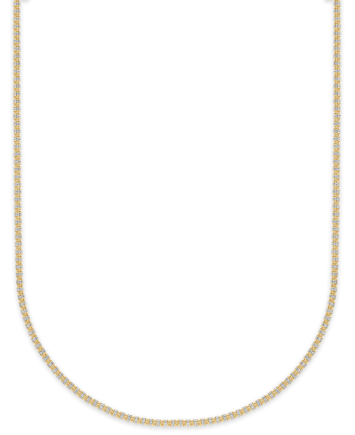 Click here for Macys Two-Tone Ice Chain Necklace in 10k Yellow Go... prices
