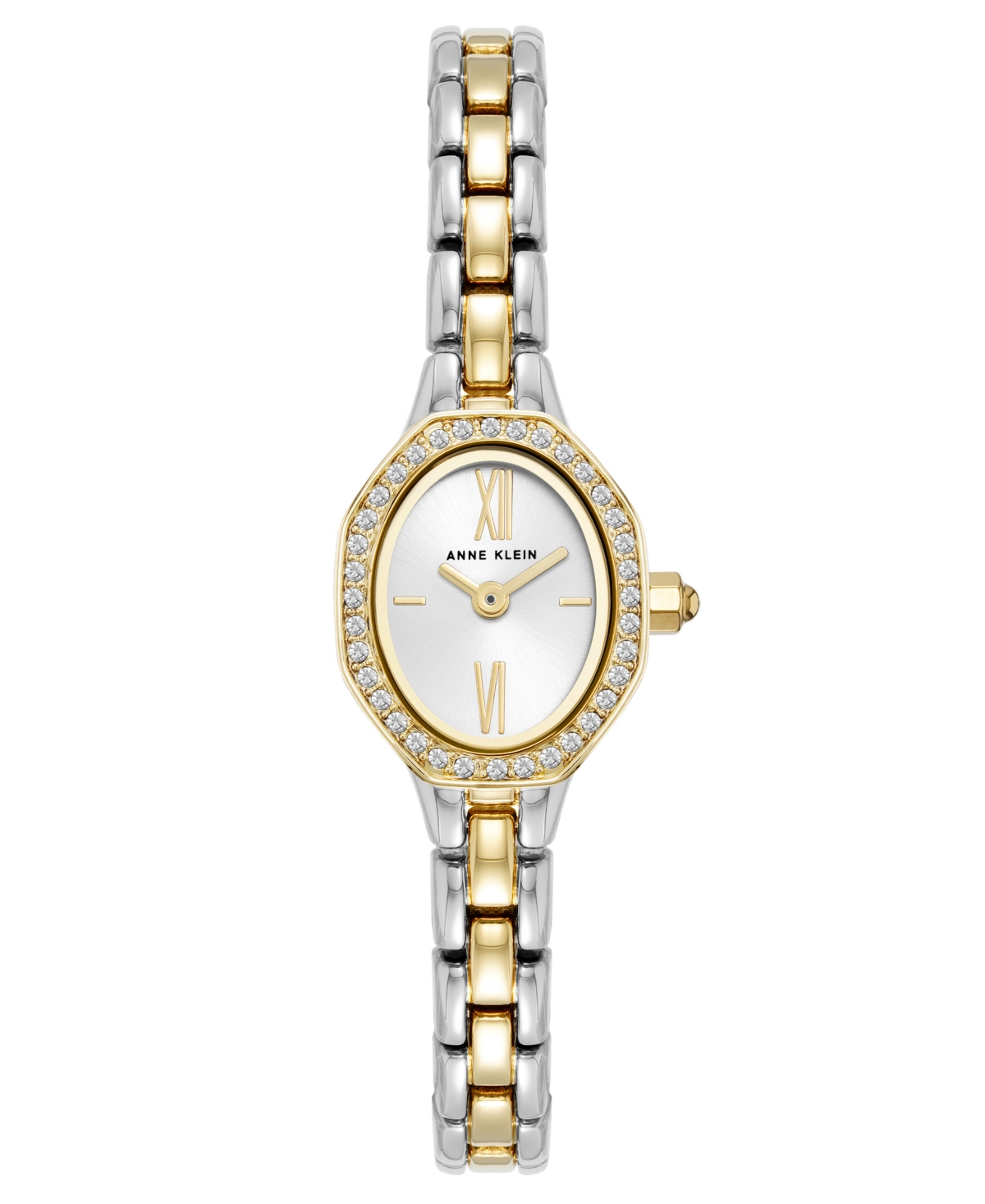 Click here for Anne Klein Womens Quartz Oval Silver Dial Two-Tone... prices