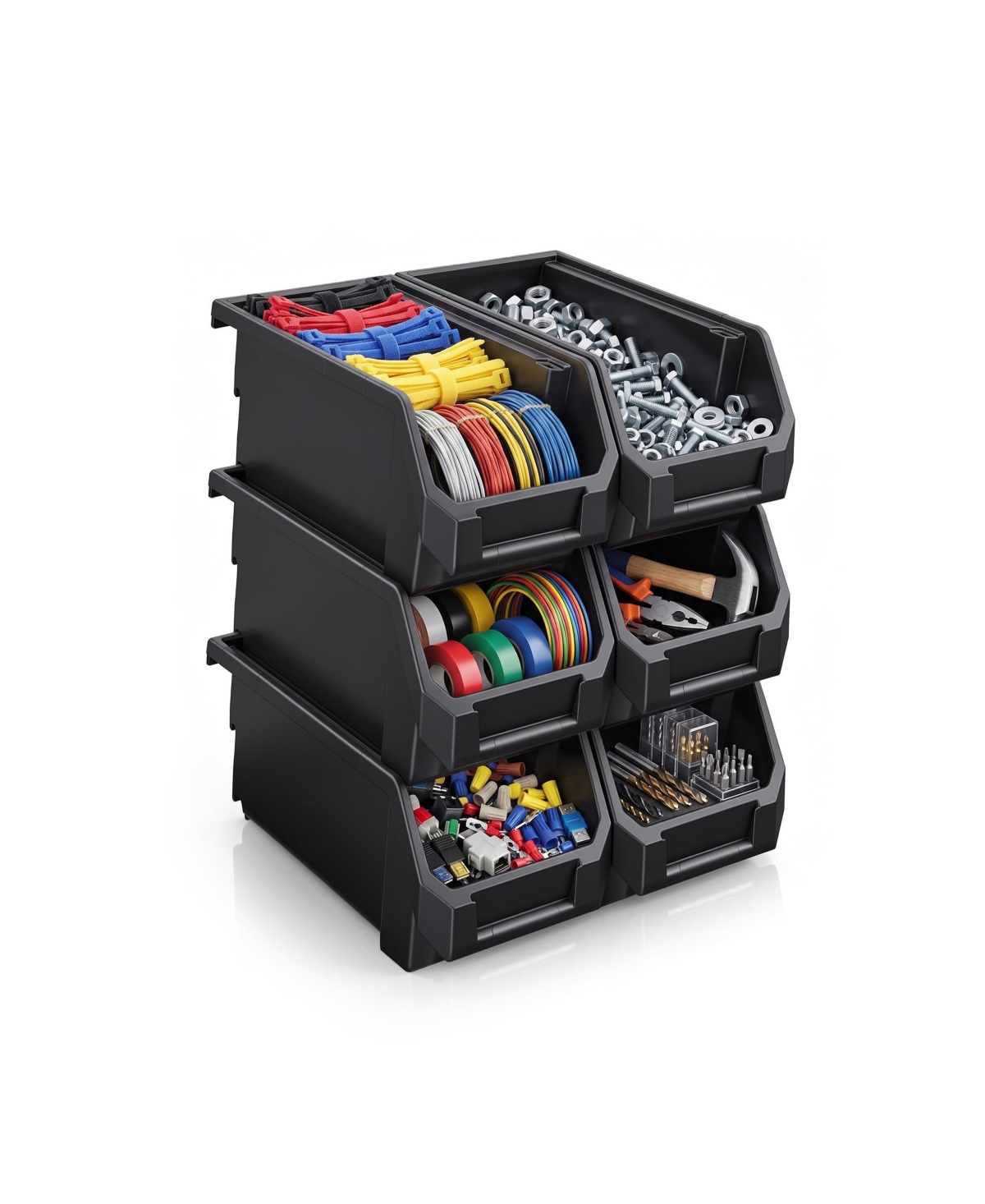 Click here for Sorbus Medium Open Front Stackable Garage Storage... prices
