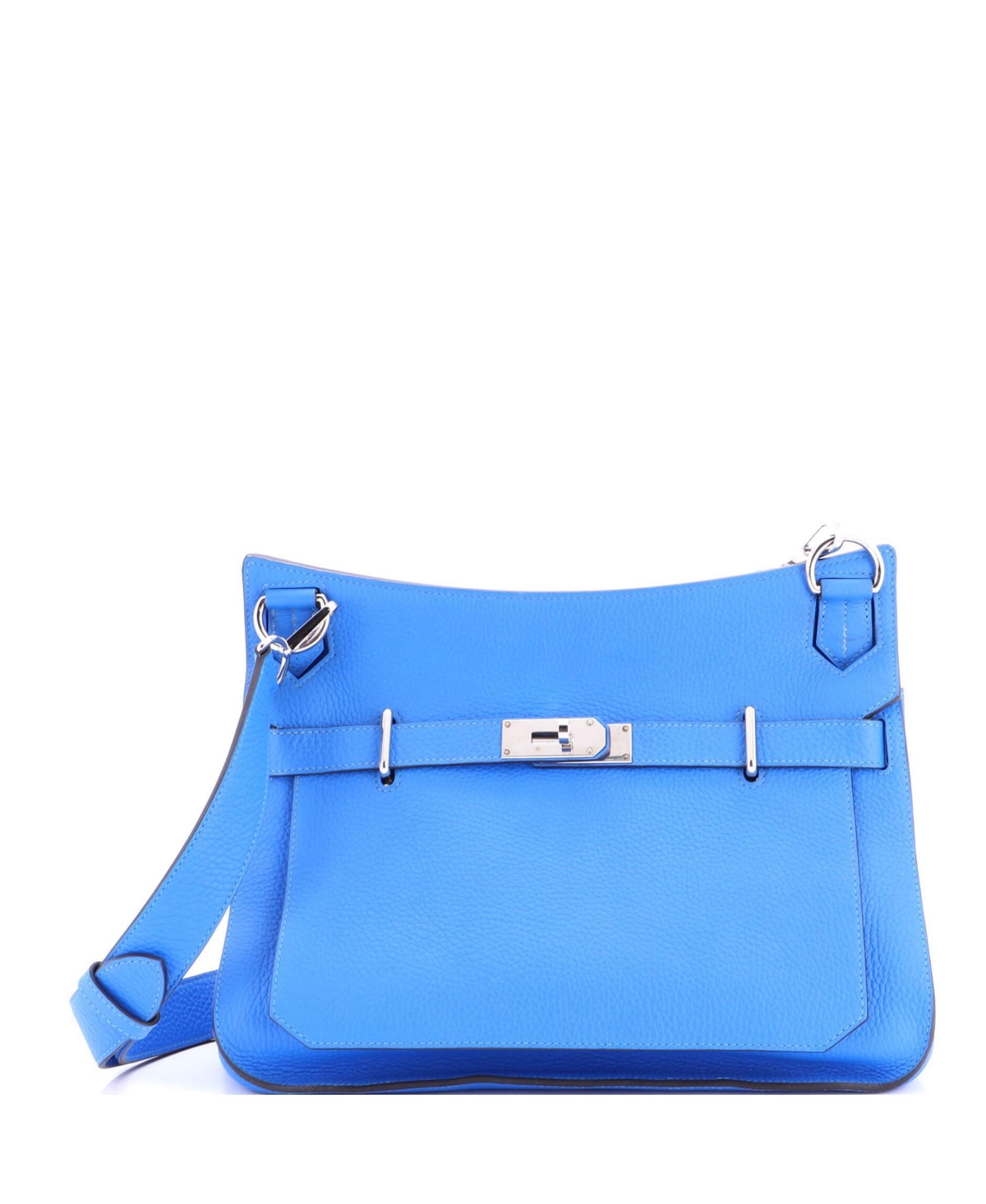 Click here for Pre-Owned HERMES 34 Jypsiere Bag Clemence - Blue prices