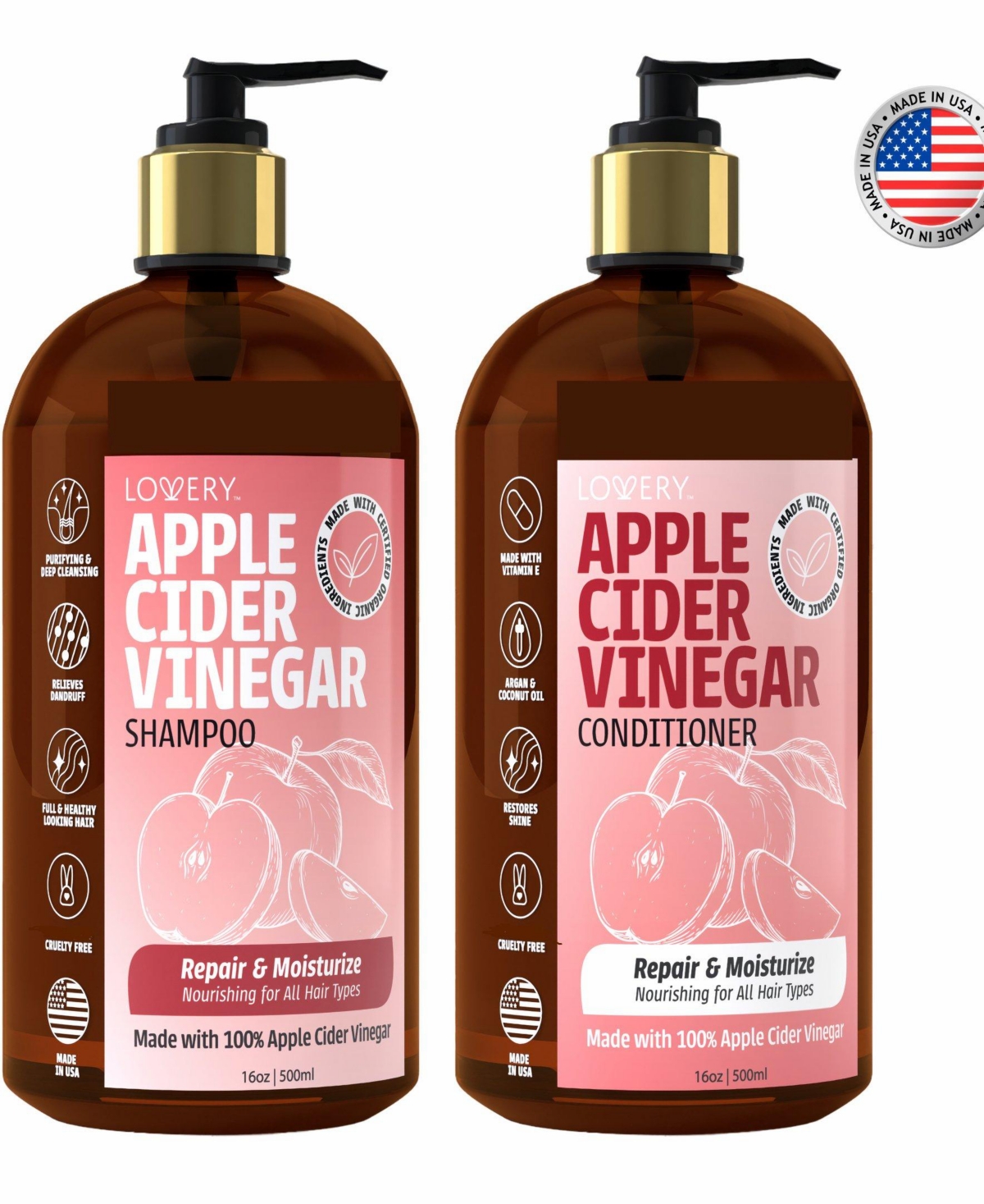 Click here for Lovery Apple Cider Vinegar Shampoo and Conditioner... prices