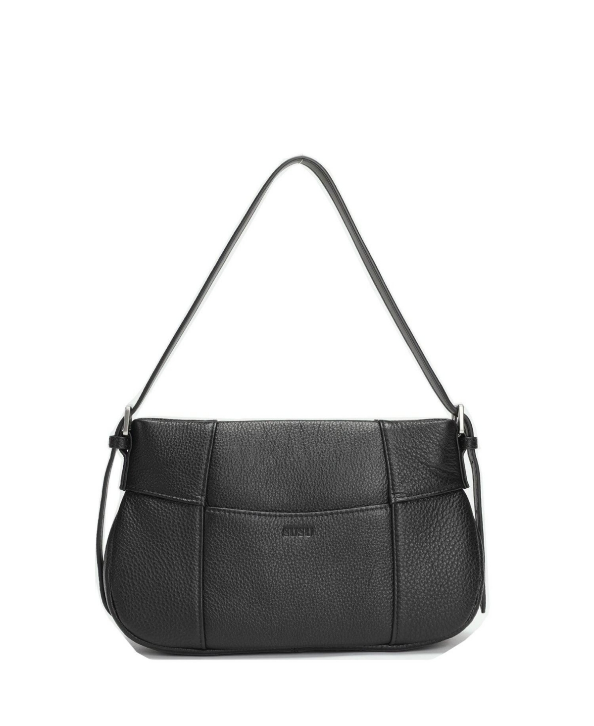 Click here for Susu Womens Muse Pebble Leather Shoulder Bag Minim... prices