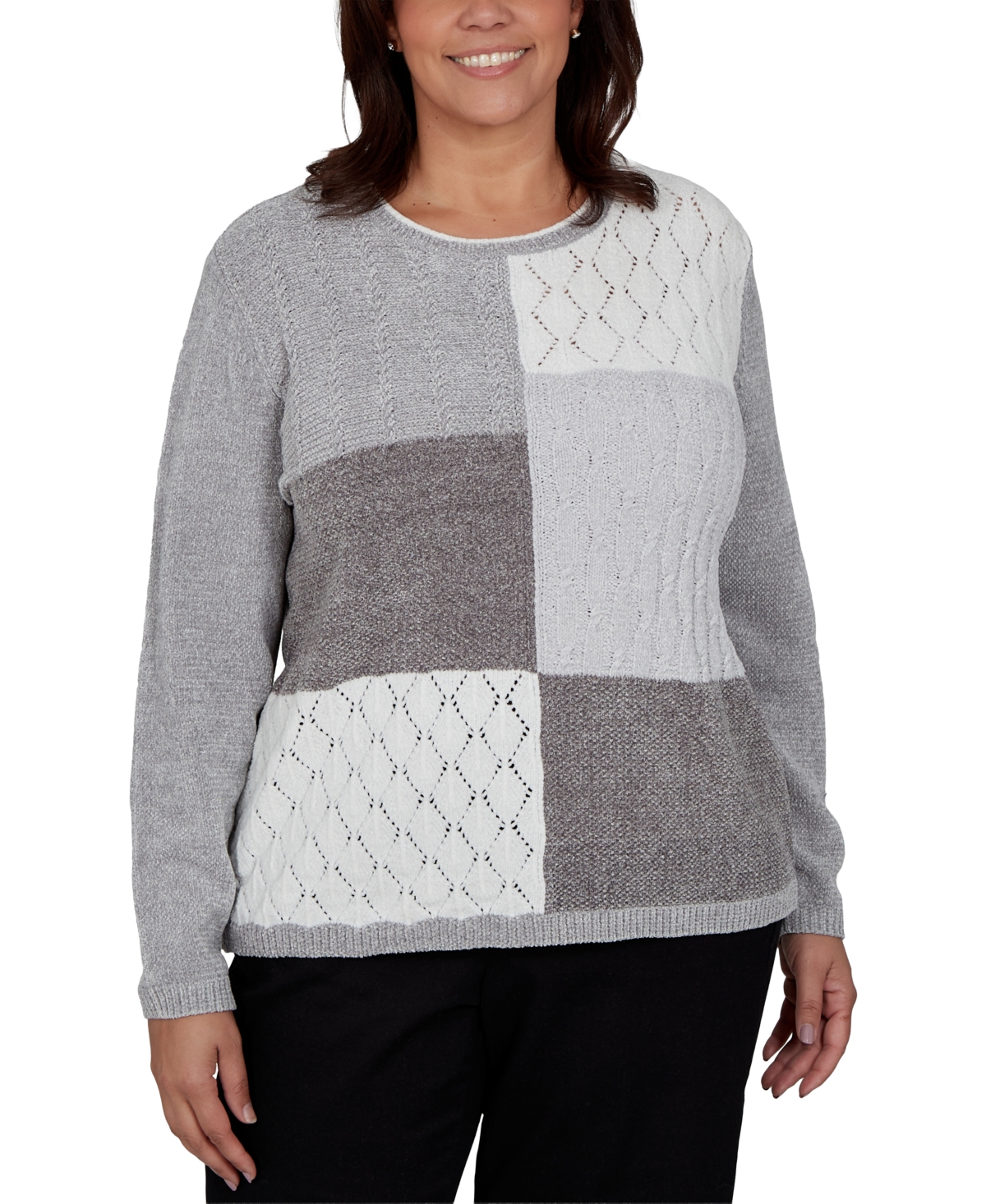 Click here for Alfred Dunner Plus Size Classic Textured Chenille... prices