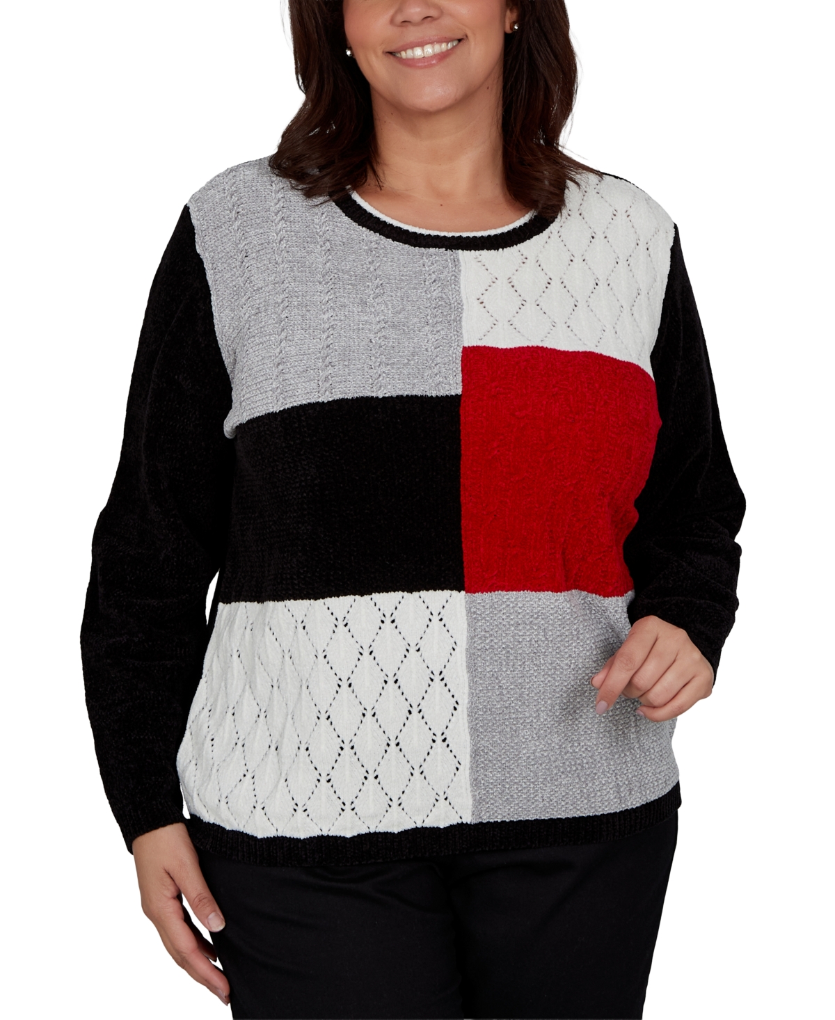 Click here for Alfred Dunner Plus Size Classic Textured Chenille... prices