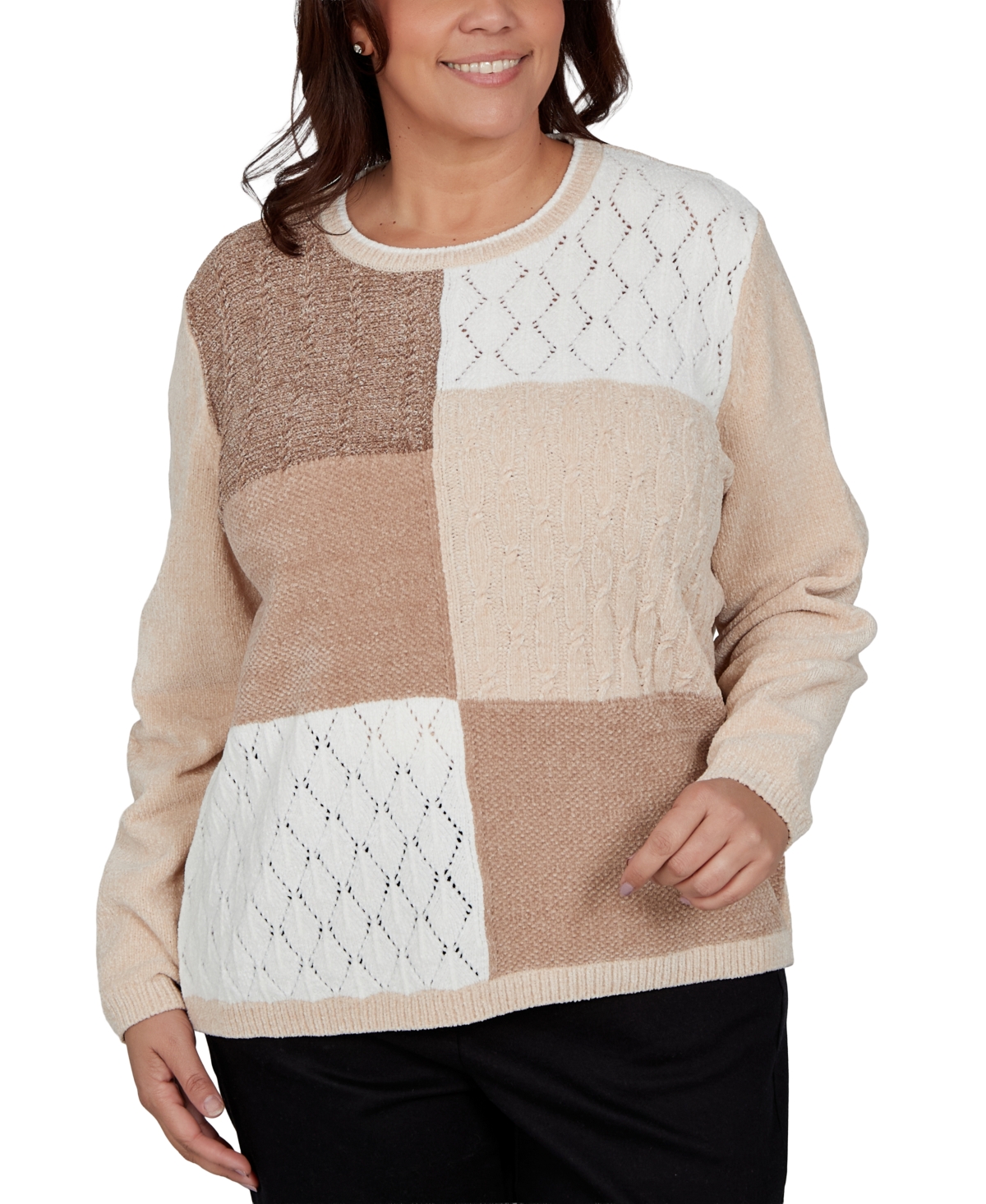 Click here for Alfred Dunner Plus Size Classic Textured Chenille... prices