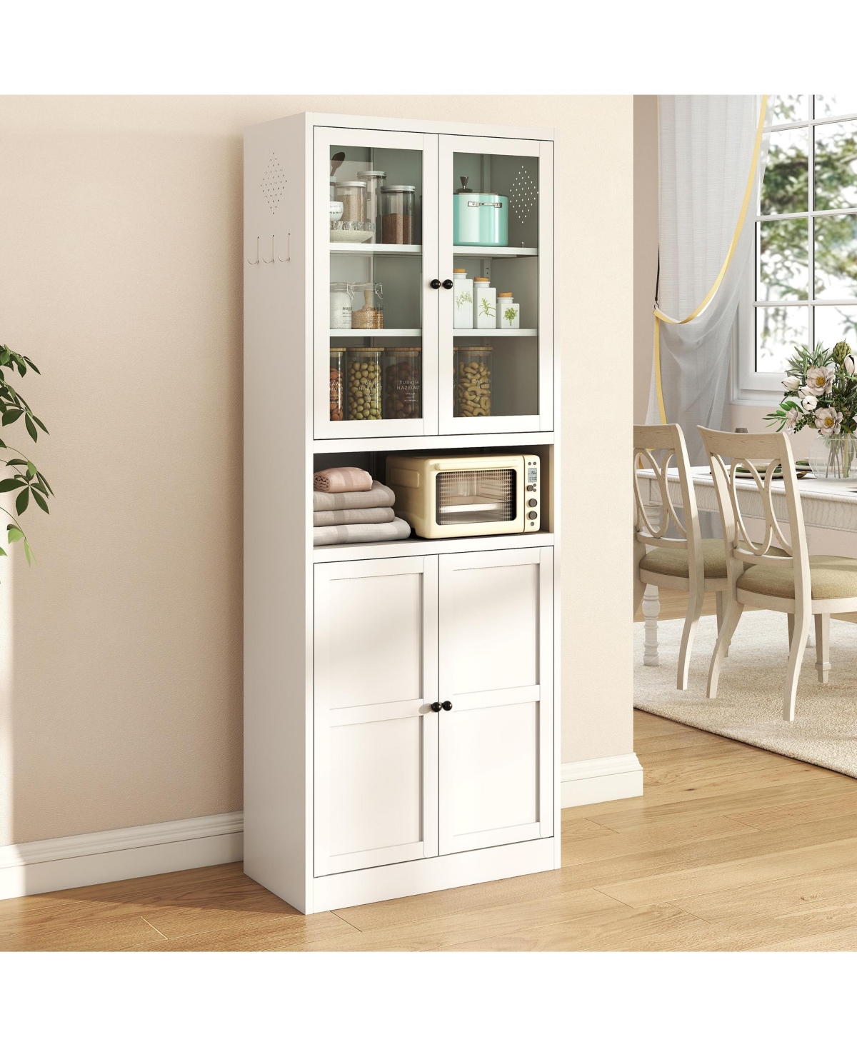 Click here for Boyel Living 72 Inch Steel 4 Shelf Storage Cabinet... prices