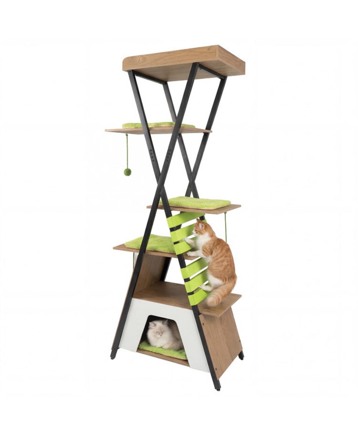 Click here for Hongge 73 Inch Multi-Level Cat Tree with Elevated... prices