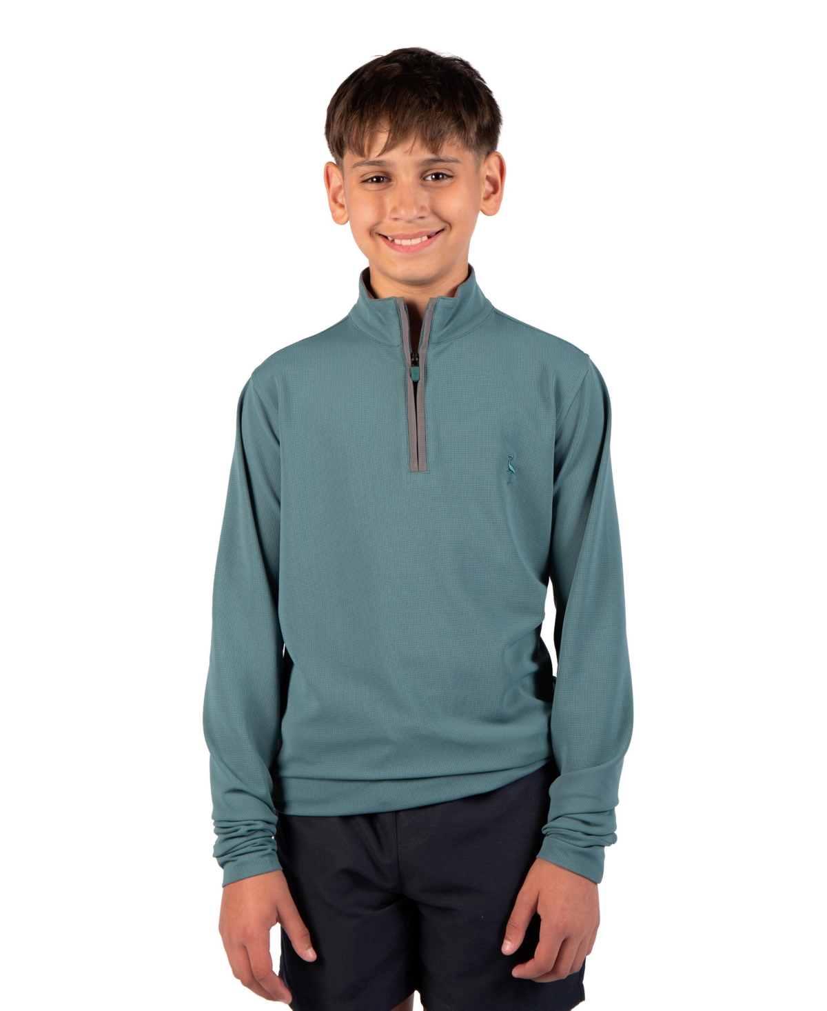 Click here for TailorByrd Micro Grid Textured Performance Quarter... prices