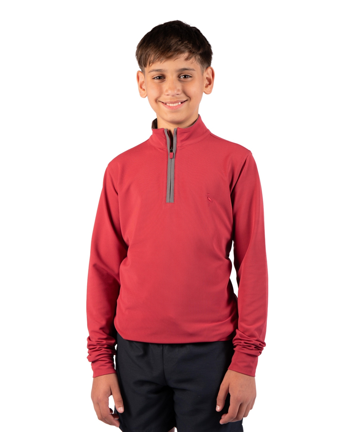 Click here for TailorByrd Micro Grid Textured Performance Quarter... prices