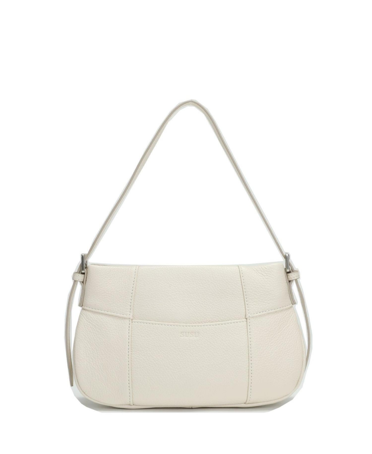 Click here for Susu Womens Muse Pebble Leather Shoulder Bag Minim... prices