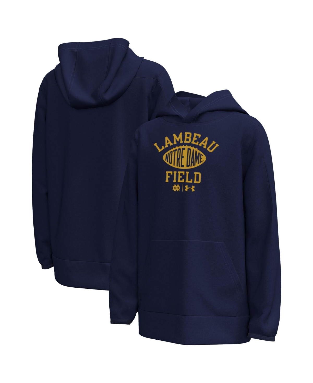 Click here for Under Armour Big Boys and Girls Navy Notre Dame Fi... prices