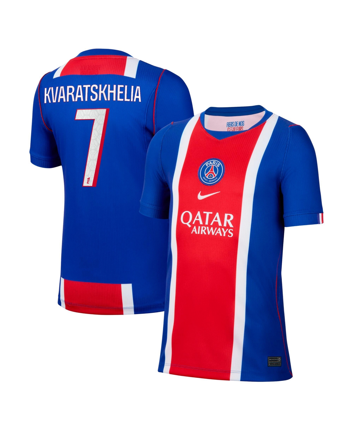 Click here for Nike Big Boys and Girls Khvicha Kvaratskhelia Blue... prices