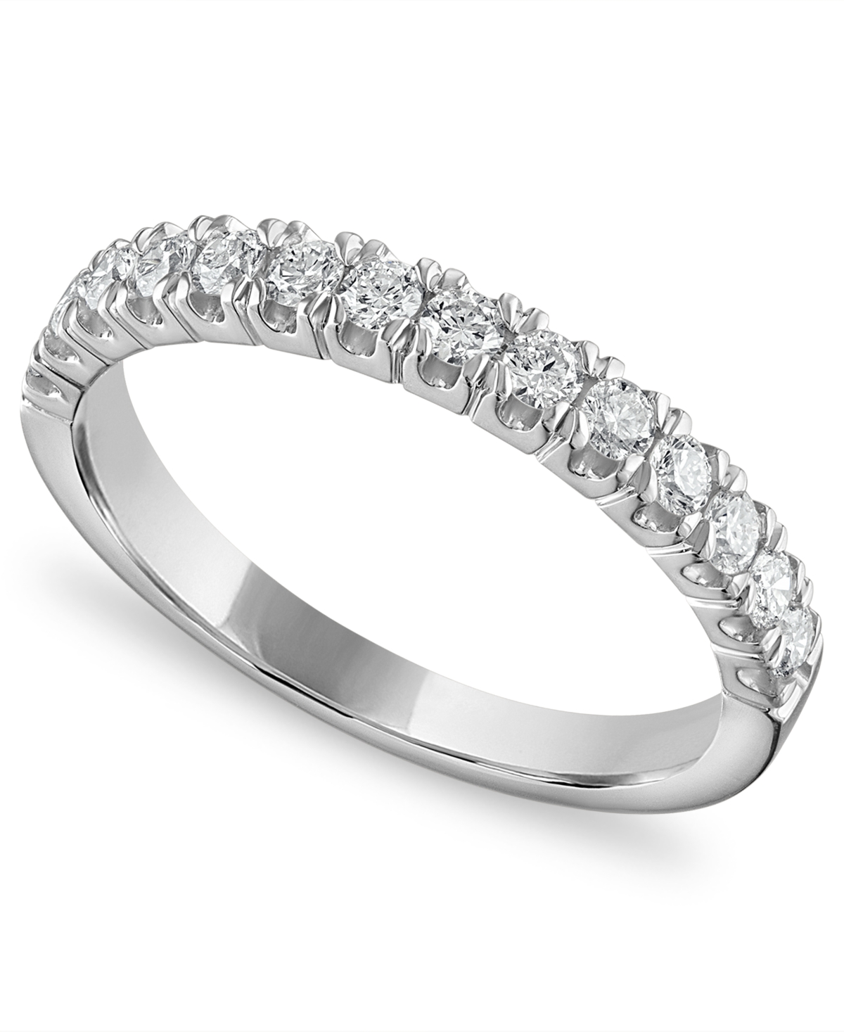 Click here for Pave Diamond Band Ring in 14k Gold  Rose Gold or W... prices