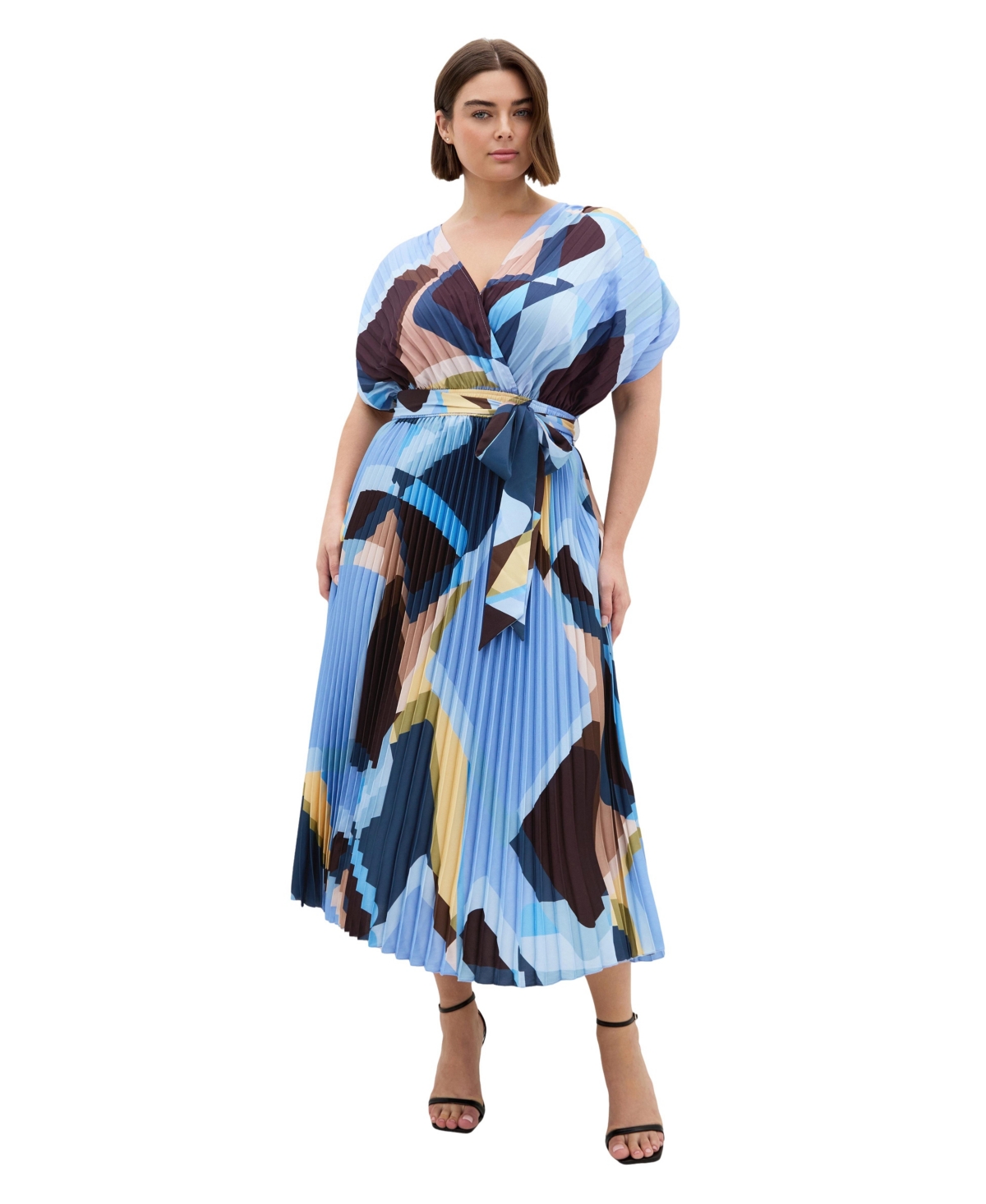 Click here for City Chic Womens Plus Size Hailey Geo Abstract Pri... prices