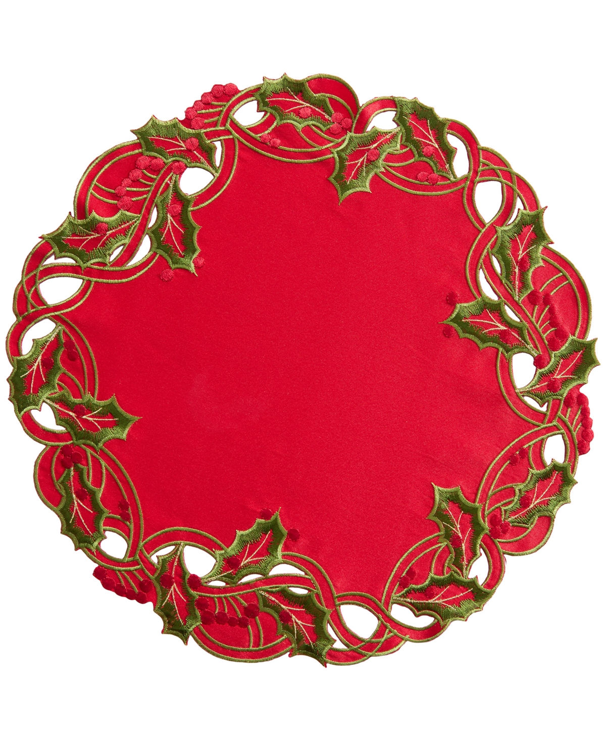 Click here for Lenox Holiday Wreath Embroidered Round Placemat  1... prices