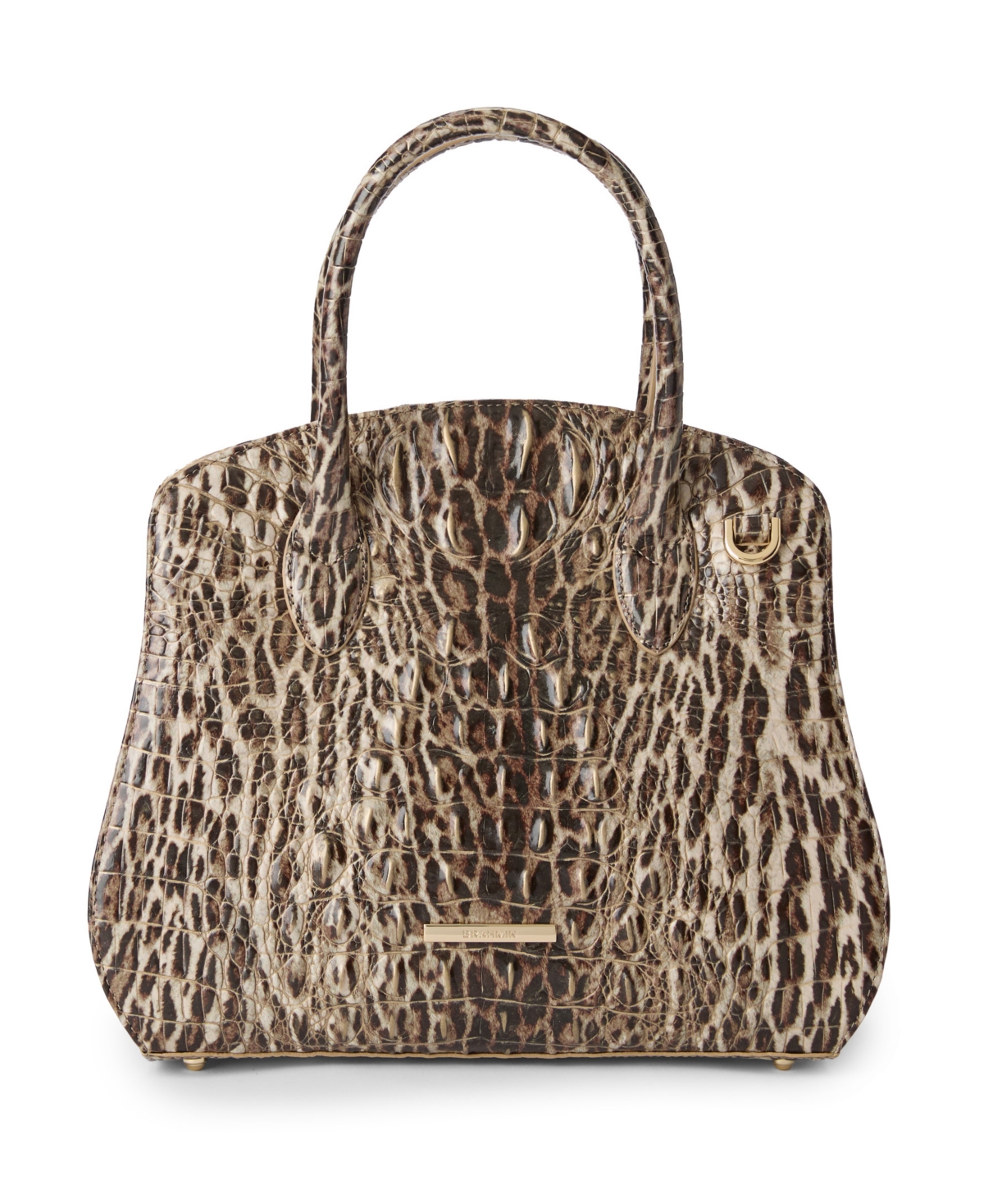Click here for Brahmin Rosetta Melbourne Leather Satchel - Ocelot prices
