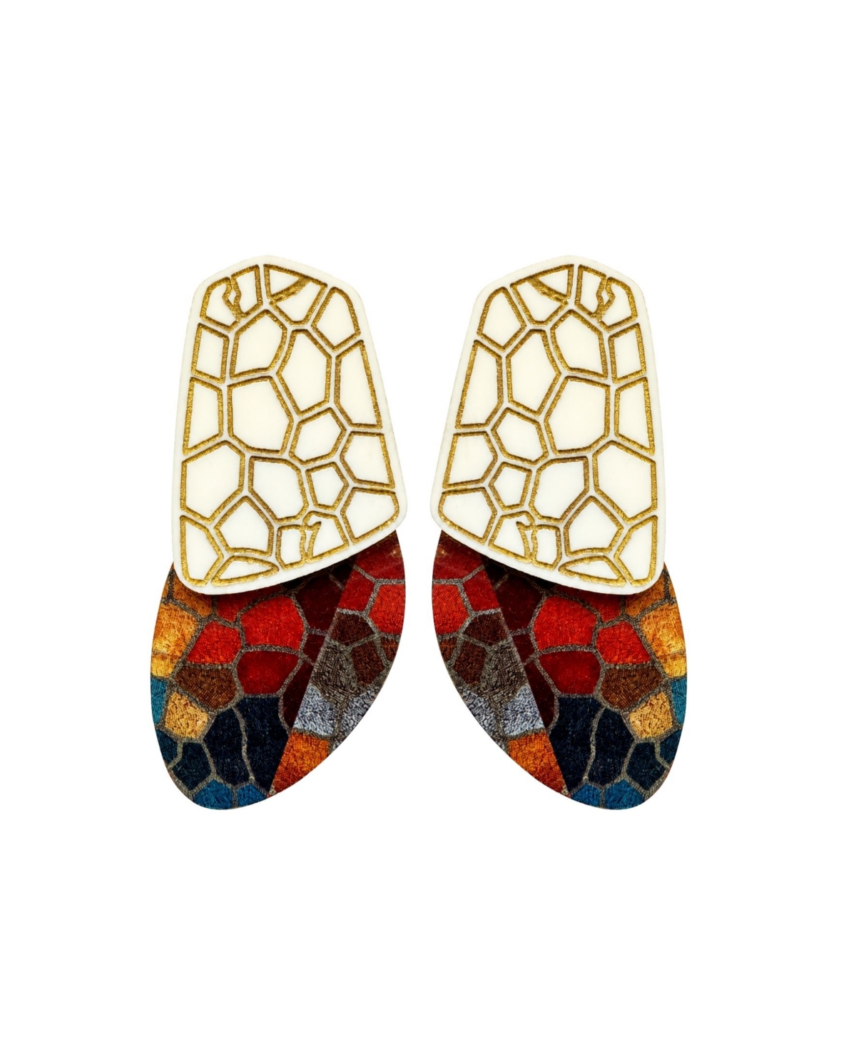 Click here for Swanky Designs Presley Contemporary Statement Earr... prices