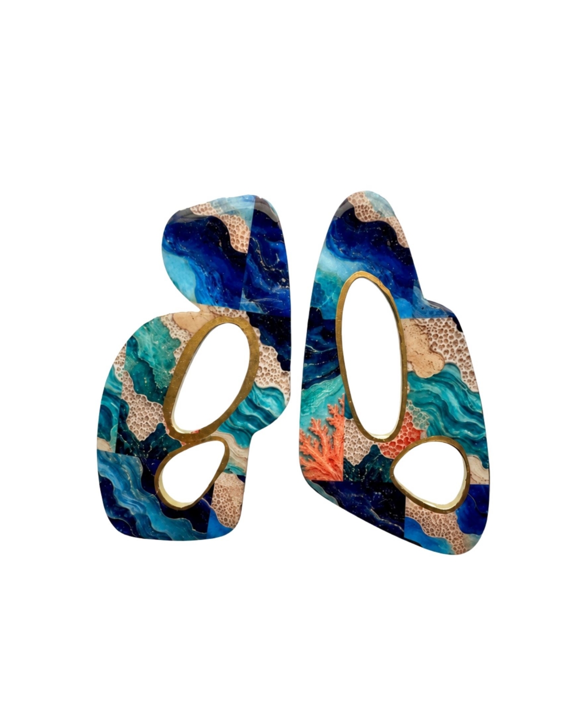 Click here for Swanky Designs Muse Stud Artistic Statement Earrin... prices