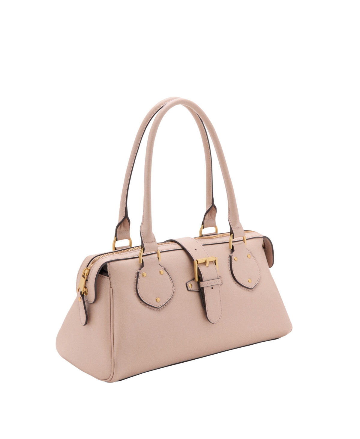Click here for Mango Womens Large Buckle Bowling Bag - Nude prices