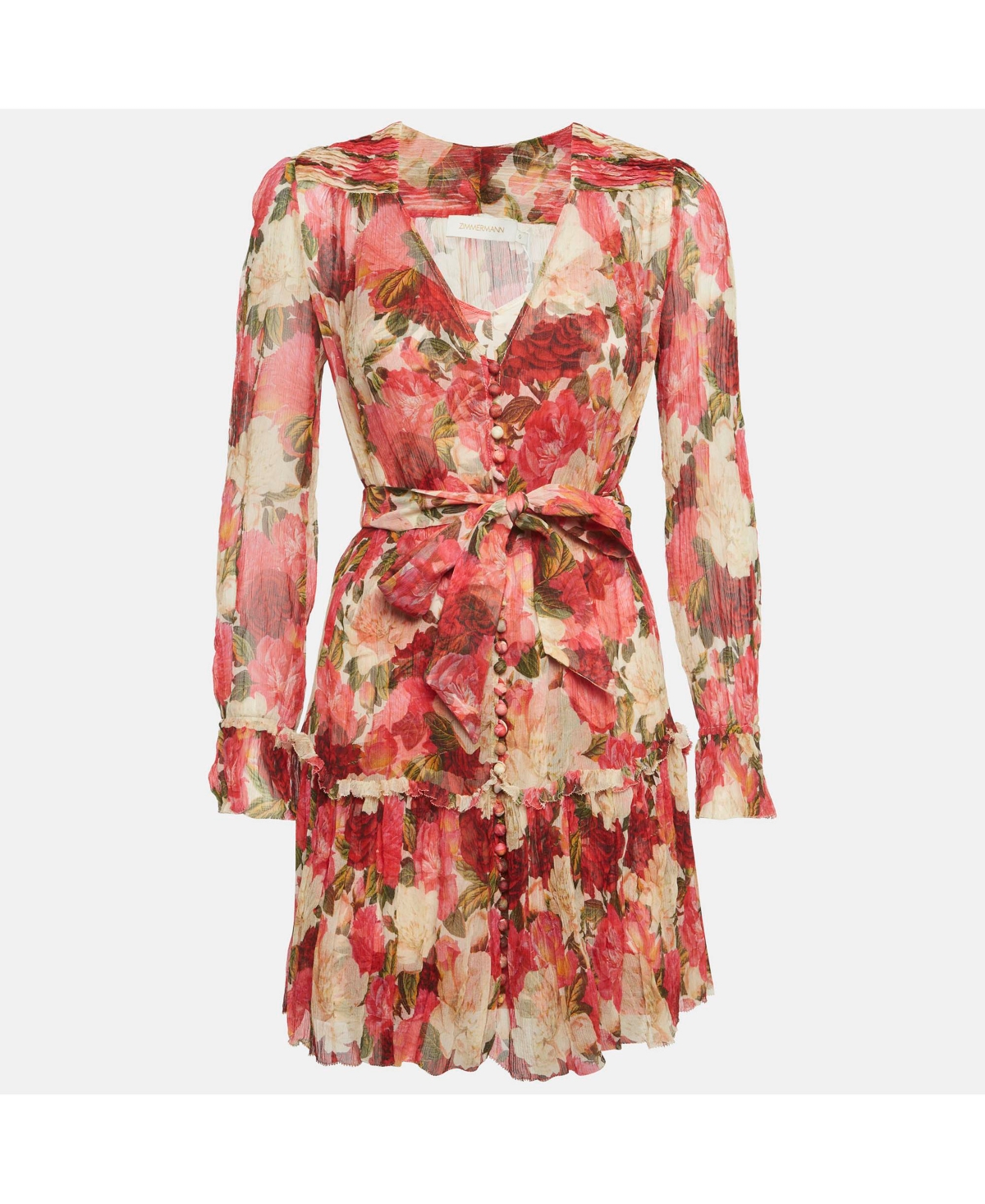 Click here for Pre-Owned Zimmermann Womens Floral Print Silk Mini... prices
