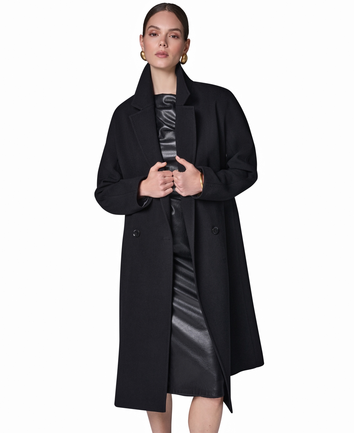 Click here for Donna Karan New York Womens Double Breasted Rain C... prices