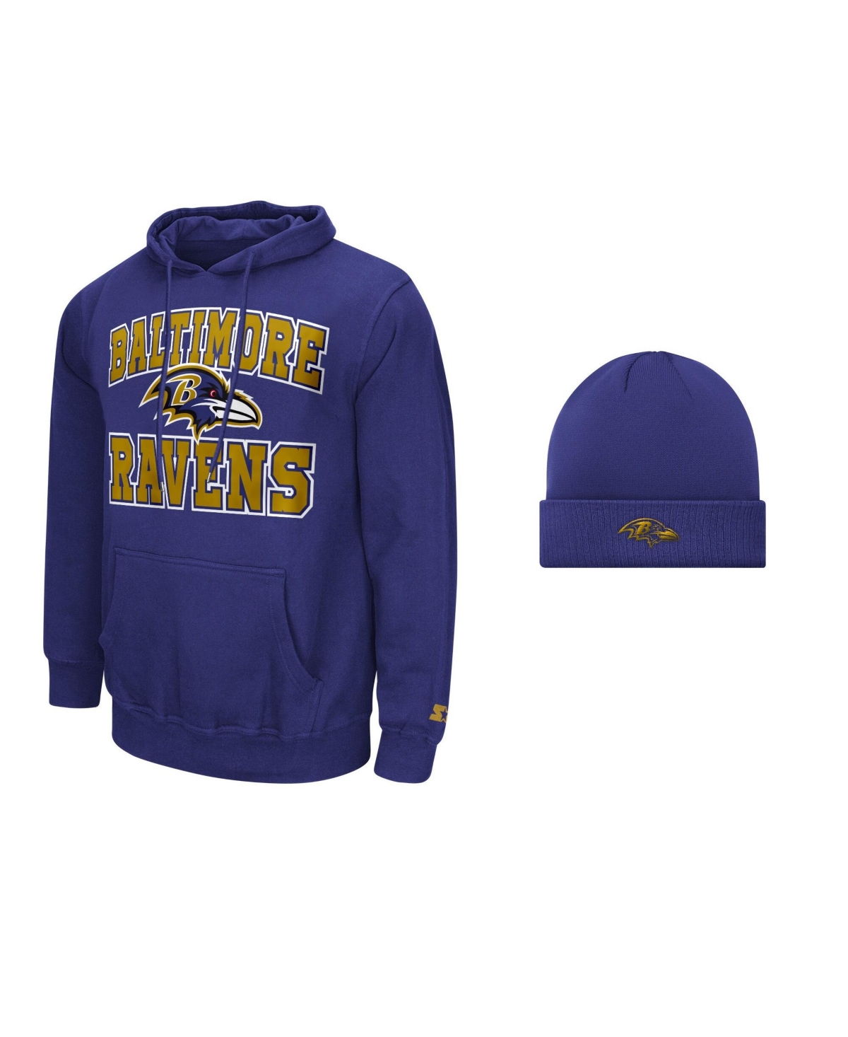 Click here for Starter Mens Purple Baltimore Ravens Hoodie and Cu... prices