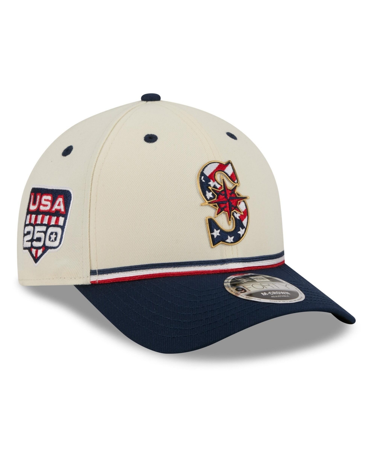 Click here for New Era Big Boys and Girls Cream/Navy Seattle Mari... prices