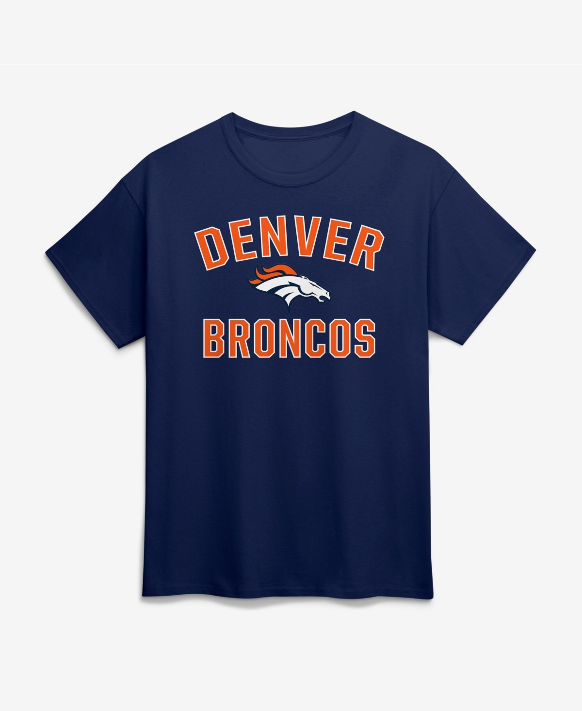Click here for Logo Athletic Mens Navy Denver Broncos Cotton Vict... prices